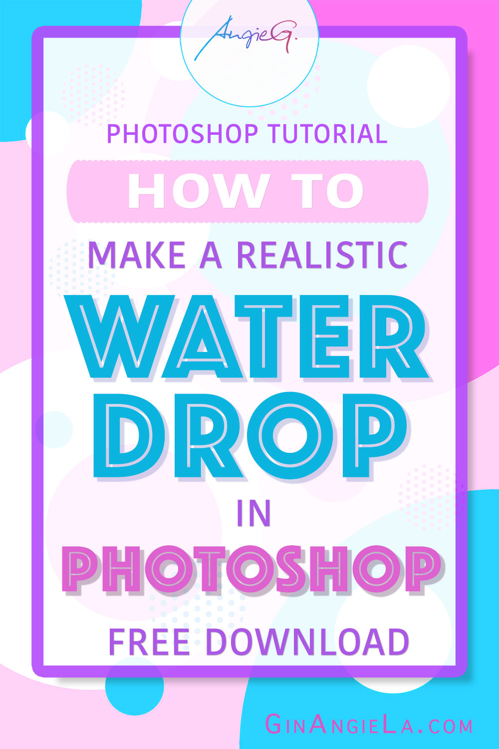 How To Make A Realistic Water Drop In Photoshop (+ FREE Water Drop ...