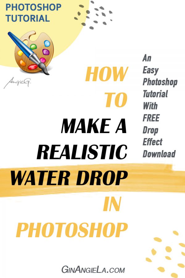 How To Make A Realistic Water Drop In Photoshop (+ FREE Water Drop ...
