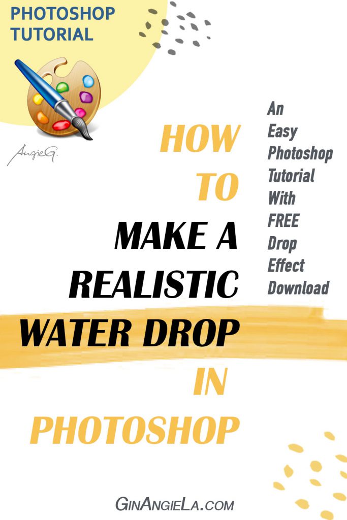 How To Make A Realistic Water Drop In Photoshop (+ FREE Water Drop ...