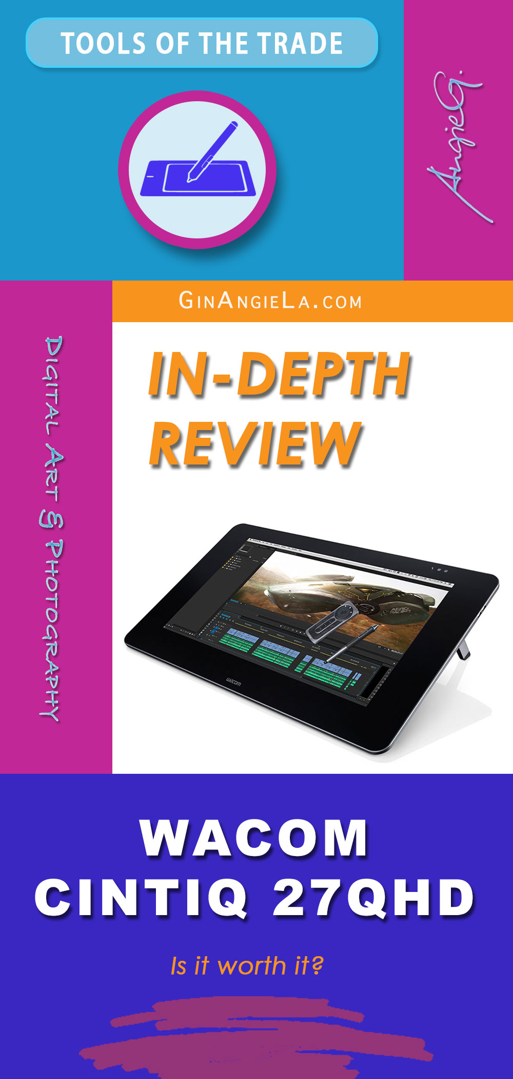Wacom Cintiq 27QHD Creative Pen Display Tablet | Review 2021