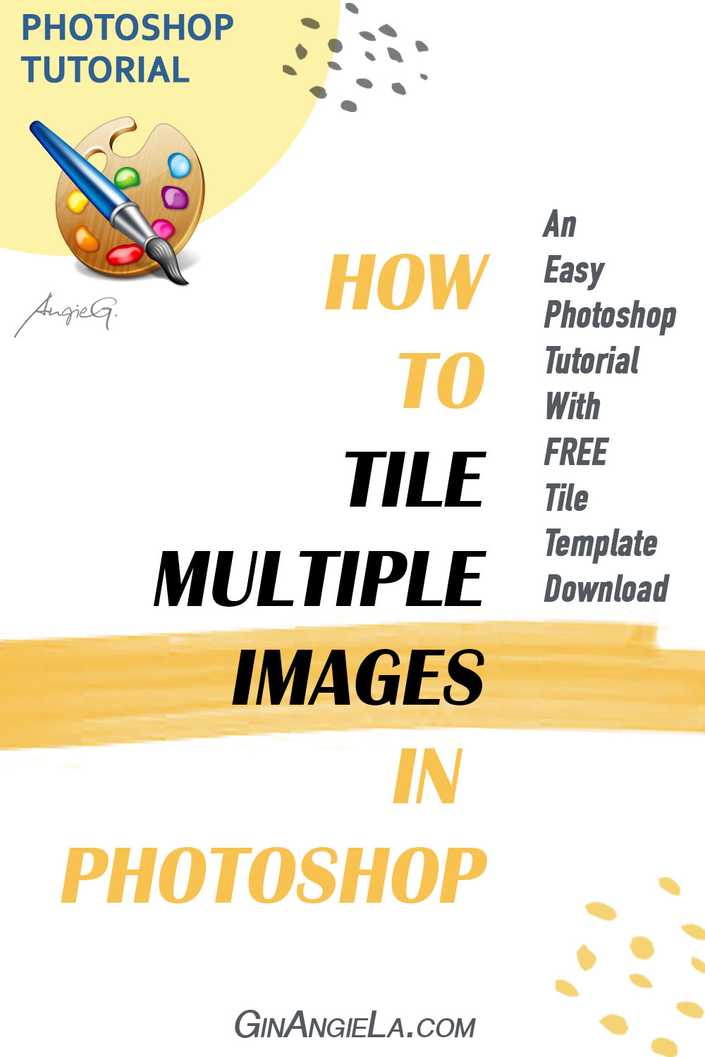 How To Tile Multiple Images In Photoshop (+ FREE Tile Template!)