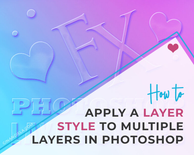 How To Apply A Layer Style To Multiple Layers In Photoshop