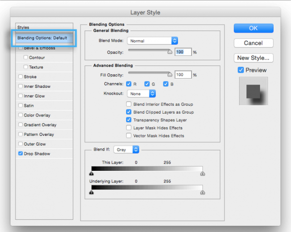 Layer Style Dialog Box In Photoshop – Understanding The Basics