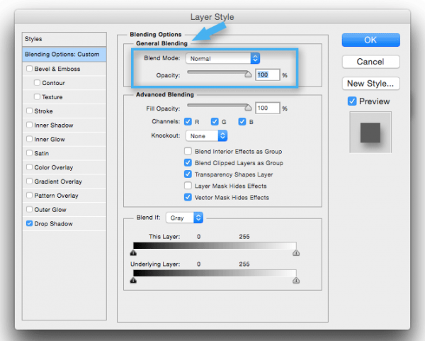 Layer Style Dialog Box In Photoshop – Understanding The Basics