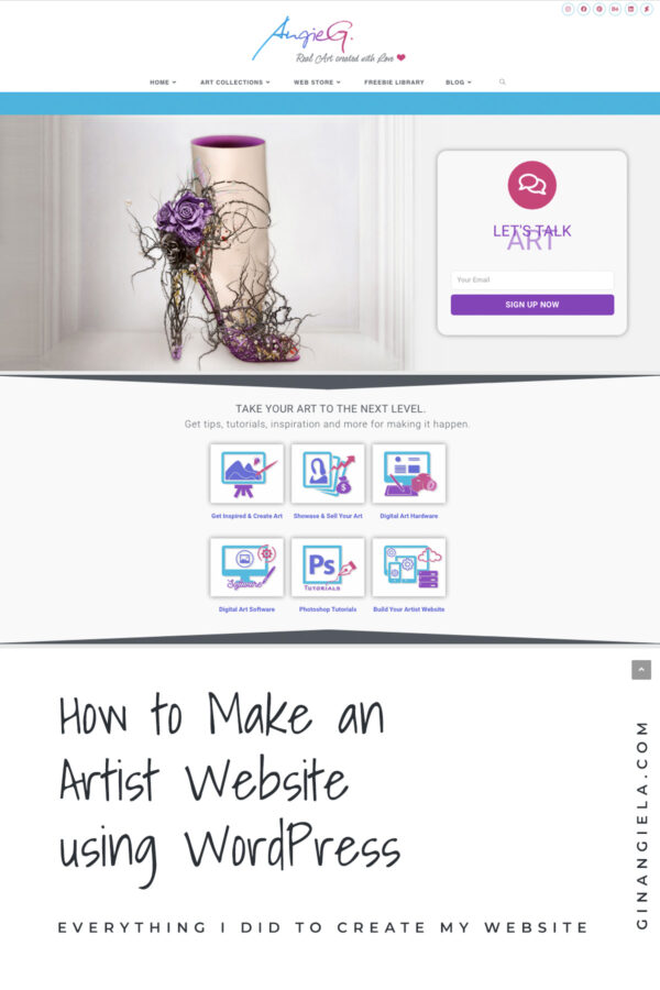 How To Make An Artist Website [Everything I Did To Create This Website!]