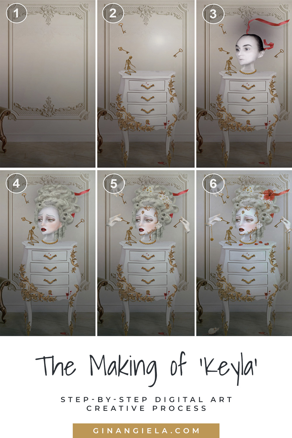WiP Digital Art: The Making Of 'Keyla' | GinAngieLa.com