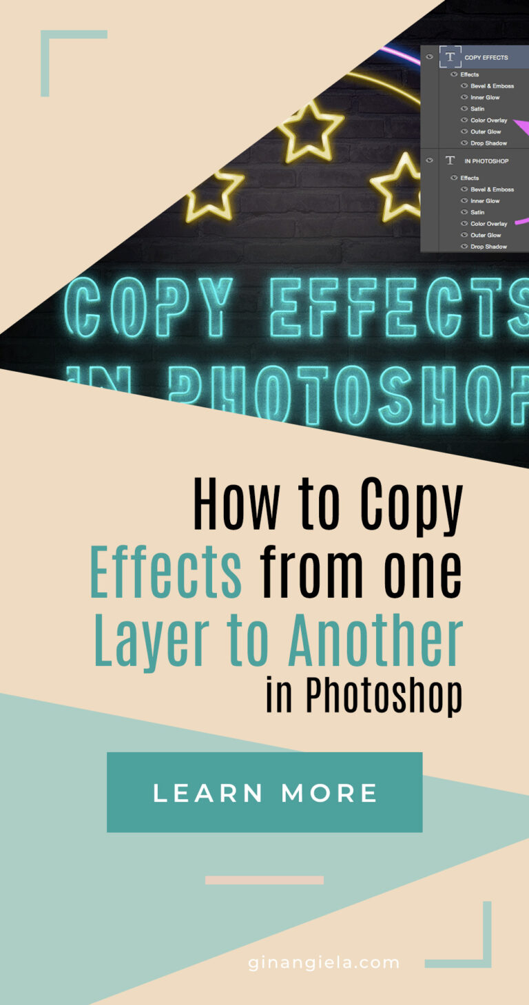 How To Copy Effects From One Layer To Another In Photoshop