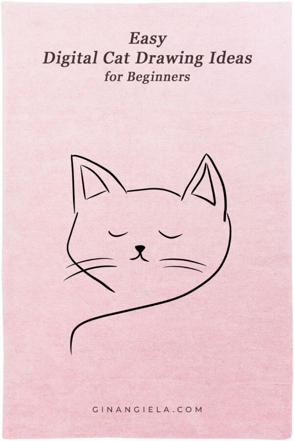 20 Easy Digital Cat Drawing Ideas For Beginners