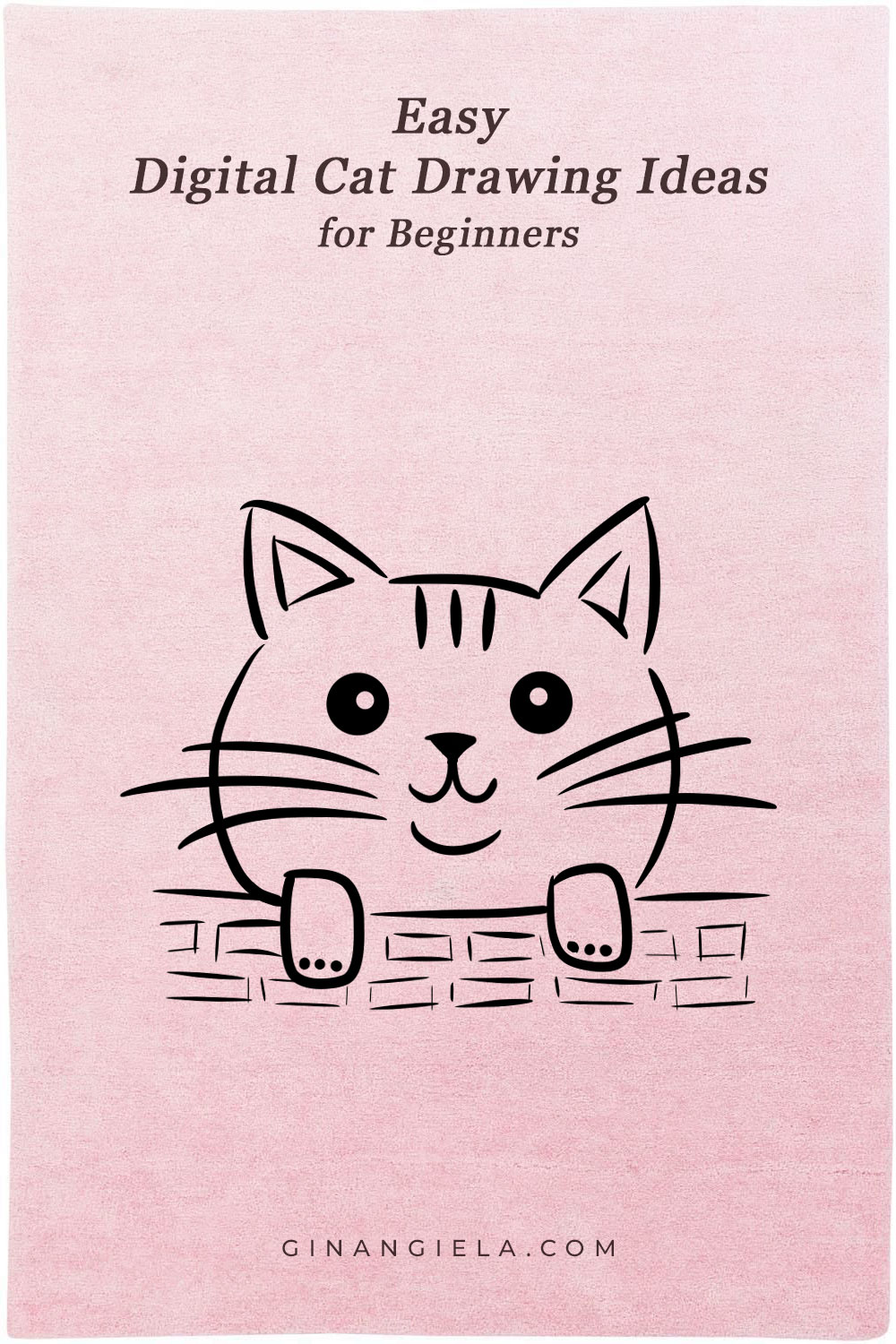 20 Easy Digital Cat Drawing Ideas For Beginners